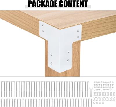 Cina Kit di supporti angolari per banchi da lavoro supporti angolari in acciaio resistenti per la piattaforma di tavolo da scrivania in vendita