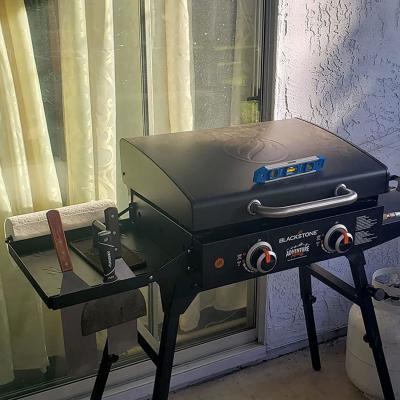 China Adição Side Rack de armazenamento de bandeja com porta-toalhas de papel Mantenha o seu Griddle Configuração limpa à venda