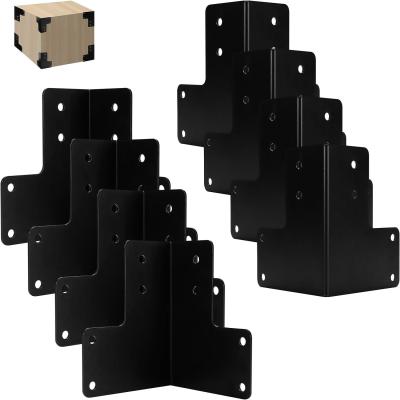 Cina Triangolo bracket Heavy Duty 3 Side Way 90 gradi di supporto banco di lavoro Angolo bordi nero in vendita