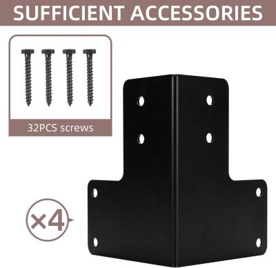 Cina Triangolo bracket Heavy Duty 3 Side Way 90 gradi di supporto banco di lavoro Angolo bordi nero in vendita