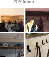 China Supporting Items Wall Mounted Coat Rack with Heavy Duty Hooks and Multifunction Design for sale