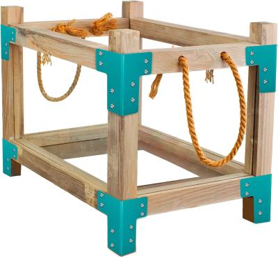 Cina Brackets di angolo in acciaio resistenti all'usura per il supporto del tavolo del banco di lavoro con logo personalizzato in vendita