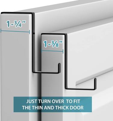 Cina Multifunzionale Z-Shaped Over The Door Hook per 1 3/8 inch e 1 3/4 inch Larghezza della porta in vendita