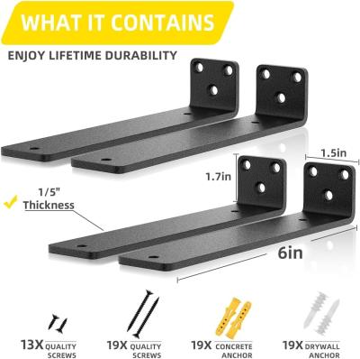 Cina CE 16949 Zinc Plating 6 pollici bracket scaffale per supporti per pareti in vendita