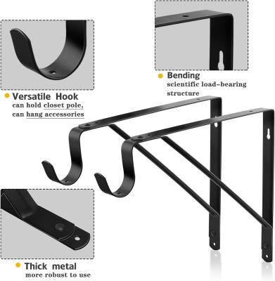 China Maximize Closet Space with Heavy Duty Shelf and Rod Holders Wall Mounted Closet System for sale