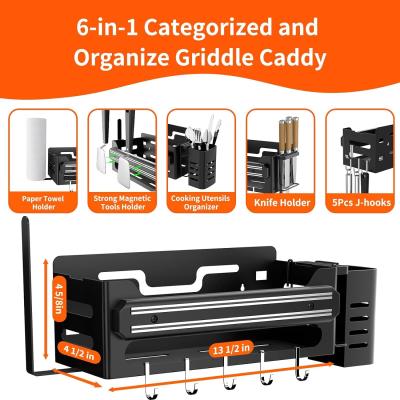 Cina Griddle Caddy per Blackstone Perforazione gratuita di buchi risparmio di spazio accessori di griglia per Blackstone 28 