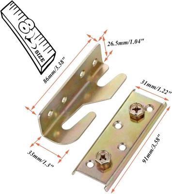 Cina Connettori per il telaio di letto in legno facilmente connessi o regolabili in altezza con funzionalità OEM / ODM in vendita