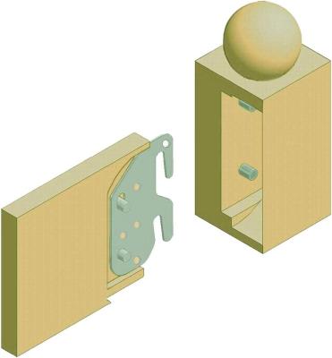 Cina Piastre di gancio per letto in legno universale per letti in vendita