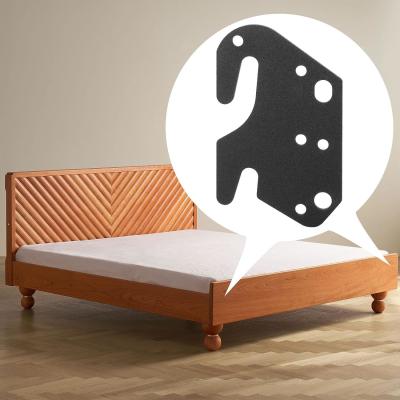 Cina Piastre per ganci a artigli di letto in legno collegare o regolare l'altezza del telaio del letto con supporti pesanti in vendita