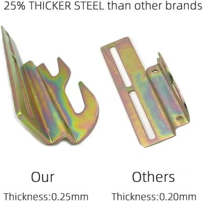 Cina Dimensioni personalizzate Anello in acciaio pesante su rotaie da letto Brackets Kit adattatore per anello da letto Bracket in vendita