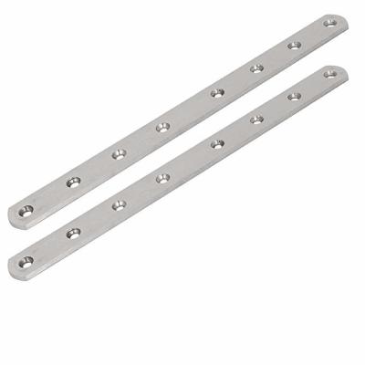China Stempelwerkproces roestvrij staal rechte platte bevestigingsplaten brackets Te koop