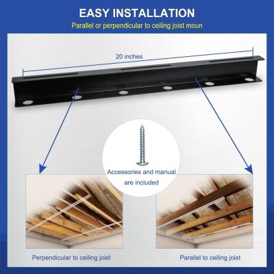 Cina Metalli di rifornimento a cielo aperto Cisterna per il soffitto del garage Rails di soffitto neri per il garage in vendita