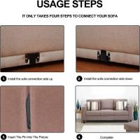 China Universal Sectional Sofa Interlocking Sofa Connector Bracket with Hardware for sale
