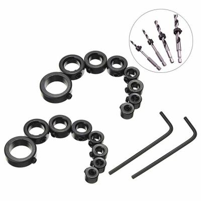 China 8PCS Set de Profundidade de Paragem de Furação Collar Embalagem personalizada para desempenho de hardware de ponta à venda