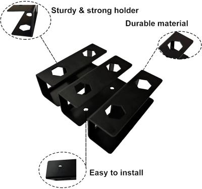 Cina Sotto Desktop Laptop Mount Metal Sotto Table Desk Holder per Laptop Tastiera Triangolo Bracket in vendita