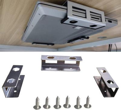 Cina Sotto Desktop Laptop Mount Metal Sotto Table Desk Holder per Laptop Tastiera Triangolo Bracket in vendita