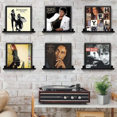 Cina Dischi Decorazioni Mensole galleggianti Display da parete per dischi in vinile Mensole per dischi Incastri per album in vendita