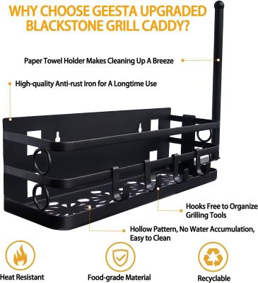 China Hang BBQ gereedschappen en winkel condimenten met deze Griddle Accessoires Caddy Te koop