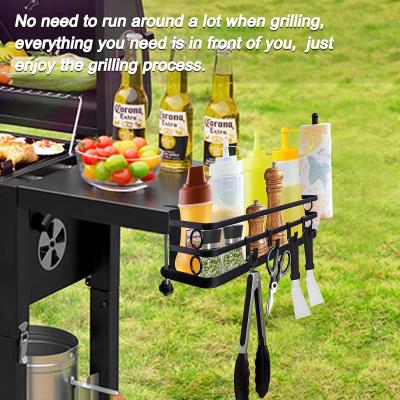 China Hang BBQ gereedschappen en winkel condimenten met deze Griddle Accessoires Caddy Te koop