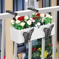 China Adjustable Hanging Window Flower Pot Stand Brackets for Customized Flower Box Hanging for sale