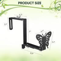 China Adjustable Hanging Window Flower Pot Stand Brackets for Customized Flower Box Hanging for sale