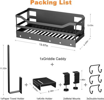 Cina Caddy per grigliatura all'aperto Risparmio di spazio Accessori da barbecue Scatola di archiviazione Portautensili Clampo Monte Caddy per grigliatura in vendita