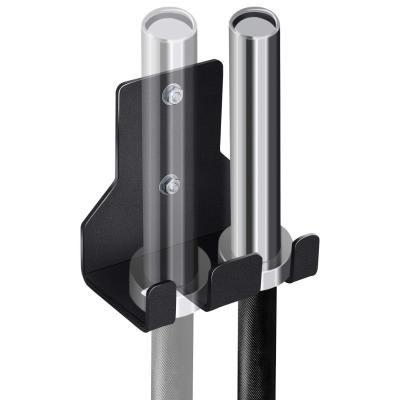 Cina Garage Barbell Verticale Storage Double Barbell Montaggio a parete Display Rack Supporto fisso in vendita