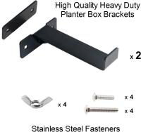 China Structure Planter Box Brackets for Window Flower Box Bracket Universal Outside Mount for sale