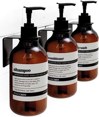 Cina Tenitore di bottiglie adesivo per lo shampoo a risparmio di spazio set di 2 dietro le porte/su pareti in vendita