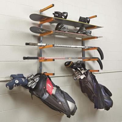 China Overhead Garage Storage Rack 17*1*15 inch Steel Wood Storage Rack voor binnengarage Te koop