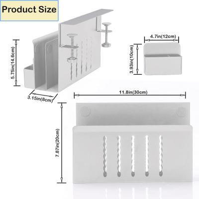 China Double-Deck Hanging Desk Organizer Under Desk Laptop Stand for Clutter-Free Desk for sale