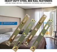 China Galvanized Sheet Metal Bed Frame Connecting Bracket for 2mm Thick Bed Sheet Fasteners for sale