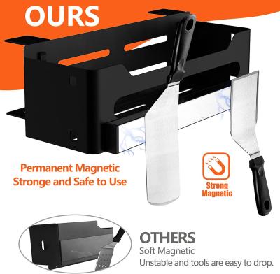 Cina Spazio risparmio Griddle Caddy BBQ Accessori Scatola di stoccaggio con portautensili magnetici Porta asciugamani di carta in vendita