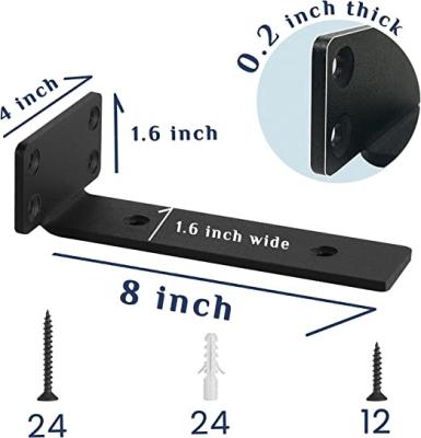 China Griddle Caddy Floating Shelf Bracket Moderne ijzeren 90 graden hoek Metalen schapbeugels Te koop