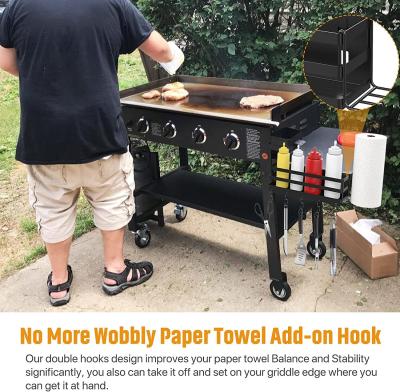 Cina Risparmio di spazio Accessori da barbecue Organizzatore di magazzino Scatola Firm Installazione Griddle Barbecue Caddy in vendita