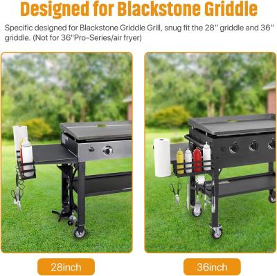 Cina Risparmio di spazio Accessori da barbecue Organizzatore di magazzino Scatola Firm Installazione Griddle Barbecue Caddy in vendita