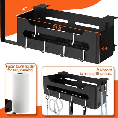 Cina Polvere rivestita Spazio risparmio Griddle Caddy con porta torre di carta migliorato convenienza in vendita