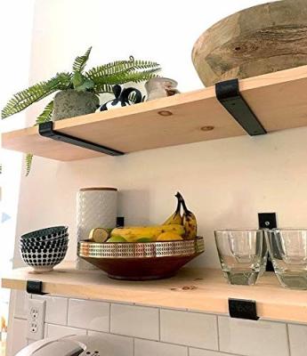 Cina DIY Acciaio al carbonio rustico ferro metallo parete scaffale galleggiante accessori in vendita