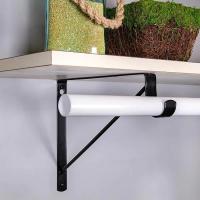 China Closet Shelf Brackets Bulk Heavy Duty Black Powder Coating Triangle Bracket Structure for sale