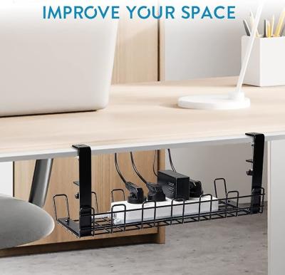 Cina Home/Office Wire Organizer Tray Cable Management Box per l'organizzazione del cavo sotto la scrivania in vendita