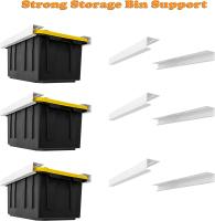 China Standard Overhead Garage Storage Rack with Zinc Plating and Adjustable Width Brackets for sale