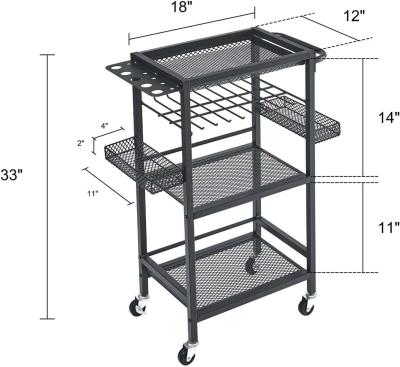 Cina Garage tool shelf porta perforatori organizzatore utensili elettrici con ruote e 8 porta perforatori in vendita