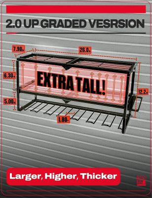 Cina 4 strati di metallo strumento di potenza di stoccaggio scaffale muro montaggio porta trivelli per l'organizzazione del garage in vendita