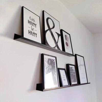 Cina Mensola galleggiante Moderno Metallo Decorativo Display Rack Acciaio Cornice Mensola Decorativa in vendita