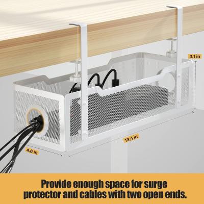 China Sob Mesa Cable Management Tray e Clamp Mount A solução perfeita para a desordem de fio à venda
