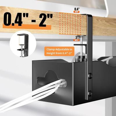 China Sob Mesa Cable Management Tray e Clamp Mount A solução perfeita para a desordem de fio à venda