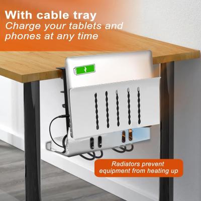 Cina Organizzare la scrivania con una pinza laterale sullo scaffale del computer portatile e sotto il supporto del computer portatile in vendita