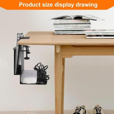 Cina Organizzare la scrivania con una pinza laterale sullo scaffale del computer portatile e sotto il supporto del computer portatile in vendita