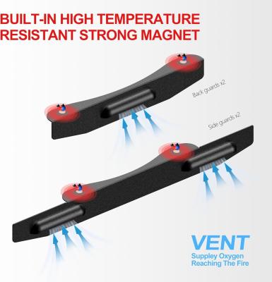Cina Protezioni magnetico da vento 36' Blackstone Griddle accessori adatti scaffale laterale coperchio e coppa di grasso posteriore scudo termico tavolo laterale in vendita