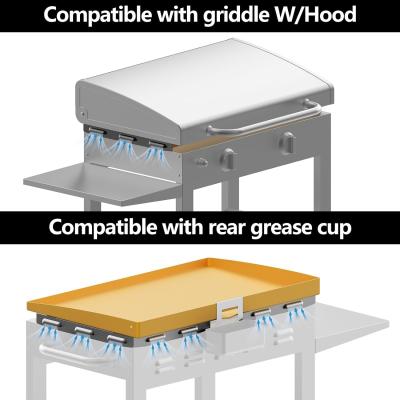 Cina Protezioni magnetico da vento 36' Blackstone Griddle accessori adatti scaffale laterale coperchio e coppa di grasso posteriore scudo termico tavolo laterale in vendita
